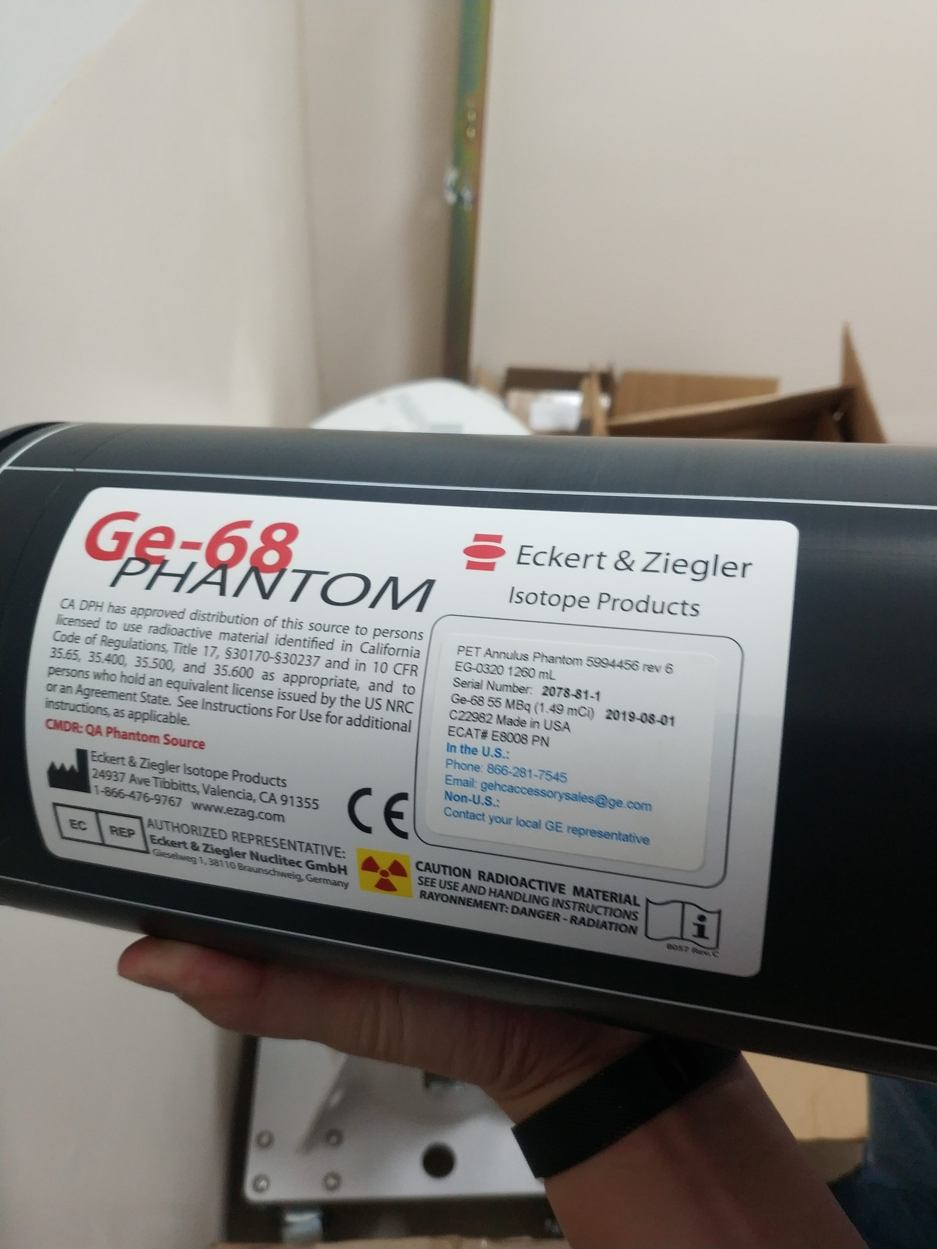 Cung cấp nguồn phóng xạ Ge-68 dùng chuẩn cho máy SPECT CT